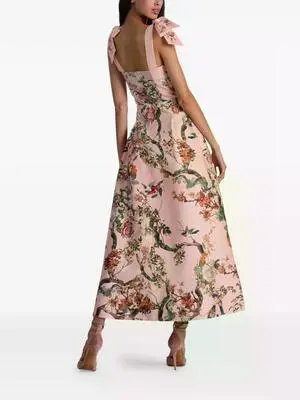 Alice + Olivia Floral Print Bow Detail Dress