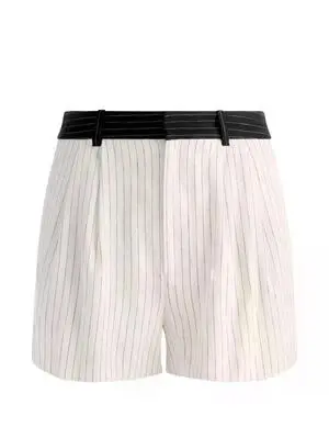 Alice + Olivia Stripe-patterned Shorts - Neutrals