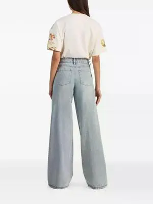 Alice + Olivia Floral-print Jeans