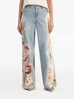 Alice + Olivia Floral-print Jeans