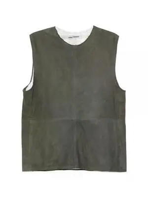 SONIA CARRASCO Suede Panelled Blouse