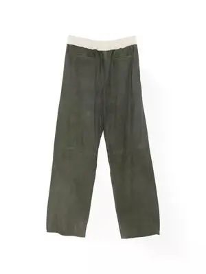 SONIA CARRASCO Drawstring Suede Trousers