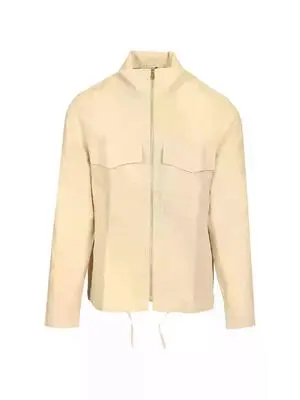 Paul Smith High Neck Zip-up Jacket With Drawstring Hem