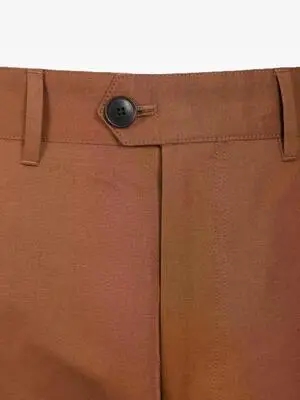 Paul Smith Slub-texture Straight Leg Trousers - Brown