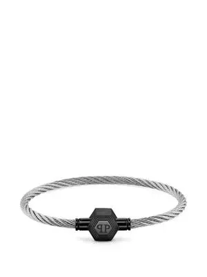 Philipp Plein Enigma Stainless Steel Friendship Bracelet - Silver
