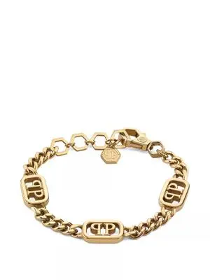 Philipp Plein Lettering Logo-chain Bracelet - Gold
