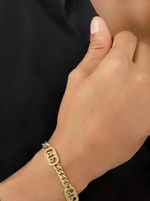 Philipp Plein Lettering Logo-chain Bracelet - Gold