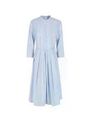 Aspesi Striped Poplin Midi Dress