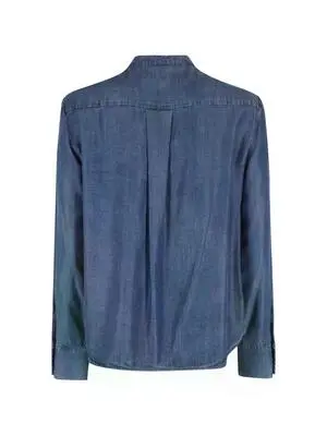 KILTIE Band-collar Denim Shirt