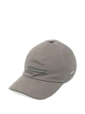Zegna Oasi Lino Baseball Cap - Grey