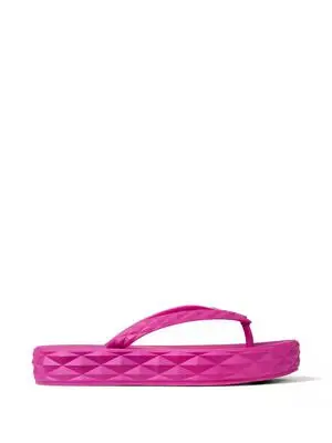 JIMMY CHOO Diamond Platform Flip Flops - Pink