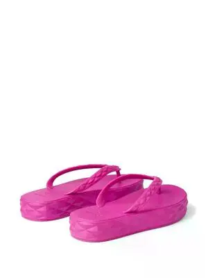 JIMMY CHOO Diamond Platform Flip Flops - Pink