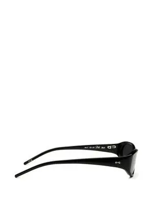 Chimi Oval-frame Sunglasses - Black