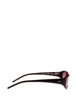 Chimi Oval-frame Sunglasses - Brown