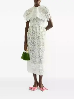 Erdem Beaded Lace Midi Dress