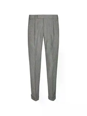PT TORINO Pinstripe Pleated Trousers