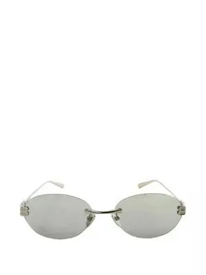 Balenciaga Oval-frame Sunglasses - Silver