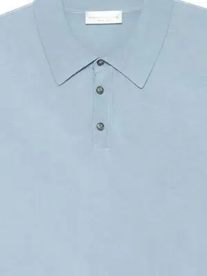 ROBERTO COLLINA Cotton Polo Shirt - Blue