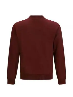 Valentino Garavani Wool Polo With Vlogo Embroidery - Red