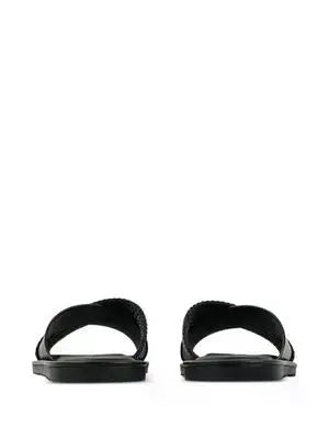 Karl Lagerfeld Woven Crossover Slides