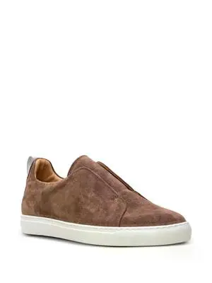 CHUCKIES Slip-on Suede Sneakers - Brown