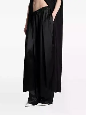 DARKPARK Simona Pleated Palazzo Pants - Black