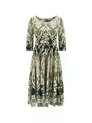 Samantha Sung Abelia All-over Print Dress - Neutrals