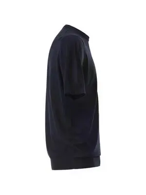 PT TORINO Ribbed-trim T-shirt - Blue