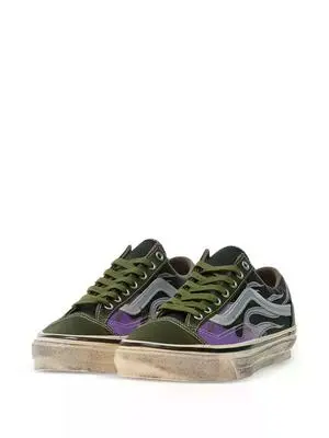 VANS Premium Old Skool 36 Flame Sneakers - Green