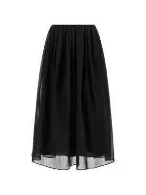 Black Line Midi Skirts