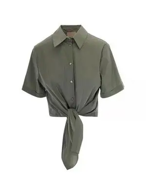 Liu Jo Front-tie Cotton Shirt