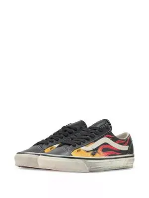 VANS Premium Old Skool 36 Leather Sneakers - Black
