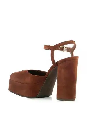 SERGIO LEVANTESI Suede Platform Sandals
