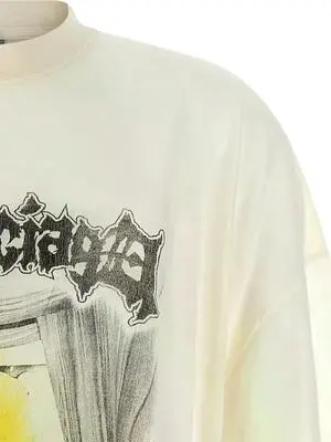 Balenciaga Salon De Couture Jersey T-shirt - Neutrals