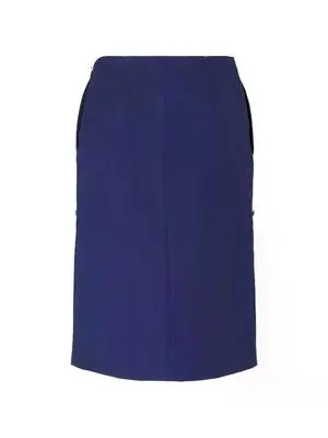 Fendi Panelled Midi Skirt - Blue