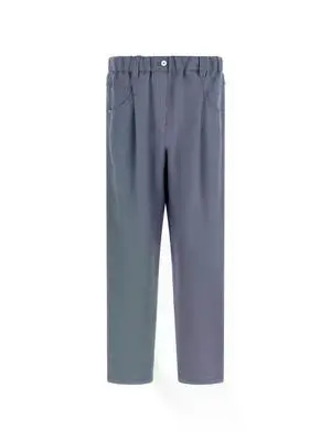 Brunello Cucinelli Trousers With Monili Detail - Blue