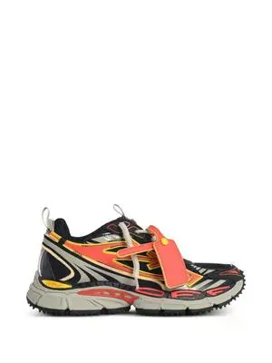 Off-White Lace-up Leather Sneakers - Black