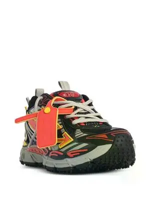Off-White Lace-up Leather Sneakers - Black