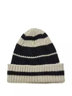 Undercover X Kijima Takayuki Striped Beanie - Black