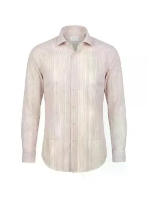 XACUS Striped Long-sleeve Shirt - Pink
