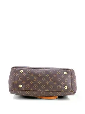 LOUIS VUITTON Pallas Tote Monogram Canvas With Leather Shoulder Bag - Brown