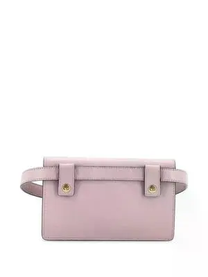 Dior Saddle Rectangular Leather Belt Bag - Pink