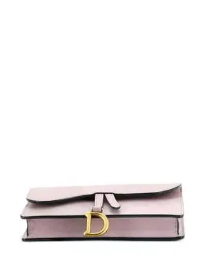 Dior Saddle Rectangular Leather Belt Bag - Pink