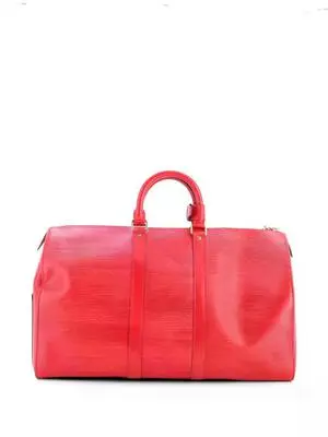 LOUIS VUITTON Keepall 45 Travel Bag Epi Leather - Red