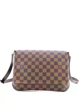 LOUIS VUITTON Musette Tango Damier Shoulder Bag - Brown