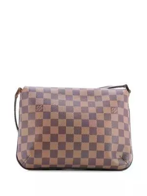 LOUIS VUITTON Musette Tango Damier Shoulder Bag - Brown