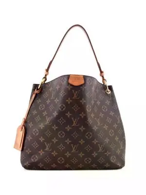 LOUIS VUITTON Graceful Handbag Monogram Canvas Pm Hobo Bag - Brown