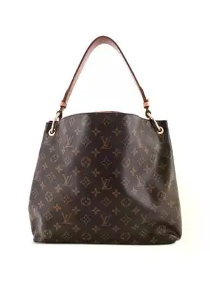 LOUIS VUITTON Graceful Handbag Monogram Canvas Pm Hobo Bag - Brown