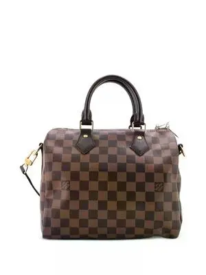 LOUIS VUITTON Speedy Bandouliere Damier 25 Satchel - Brown