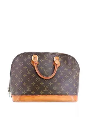 LOUIS VUITTON Vintage Alma Handbag Monogram Canvas Pm Satchel